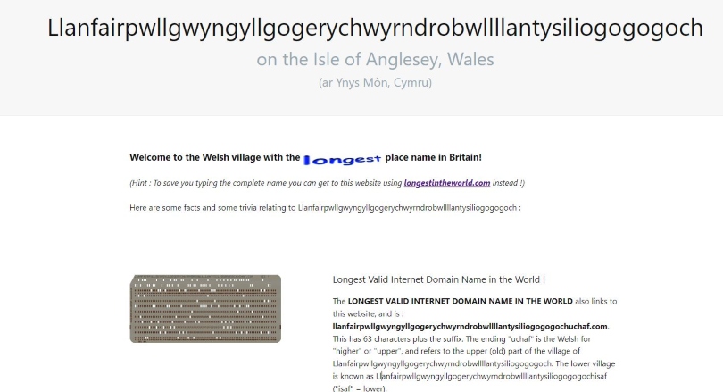 To μεγαλύτερο domain name του διαδικτύου αποτελείται από 66 χαρακτήρες ...