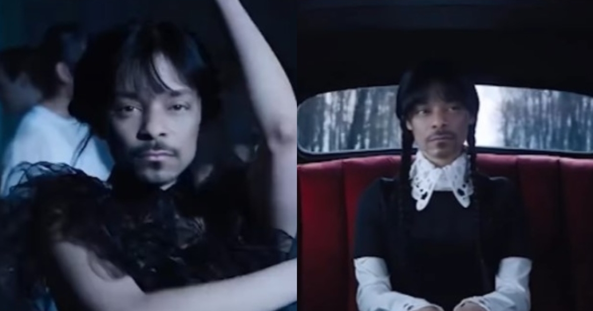 Ο Snoop Dogg μεταμορφώθηκε σε Wednesday Addams (vid) | PLUS by gazzetta