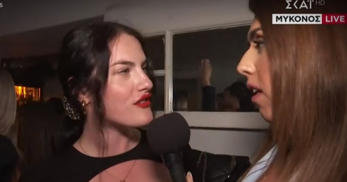 Ρεπόρτερ ενημέρωσε κοπέλα στη Μύκονο για τη νίκη της ΝΔ: «Τέλεια! Πάλι ...