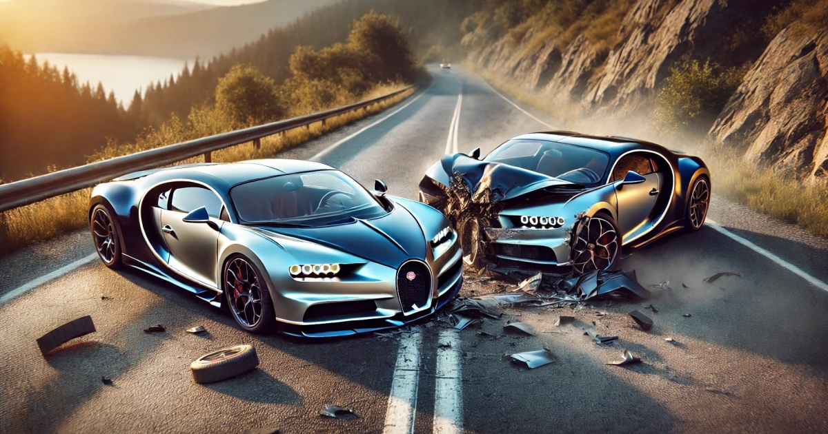 Bugatti: Η σύγκρουση δύο Chiron δειχνει πώς 6 εκατ. ευρώ μετατρέπονται ...